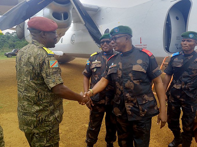 Nord-Kivu : Le général-major Bruno Mandevu à Beni, en tant que nouveau ...